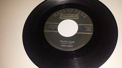 JANICE SMITH Jealous Heart / Candy Kisses HALL OF FAME 4000 45 VINYL 7 ...