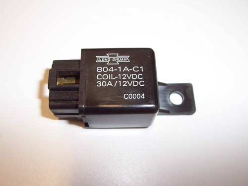 SONG CHAUN 804-1A-C1 COIL 12VDC 30A 4 PRONG RELAY C0004 with Female ...
