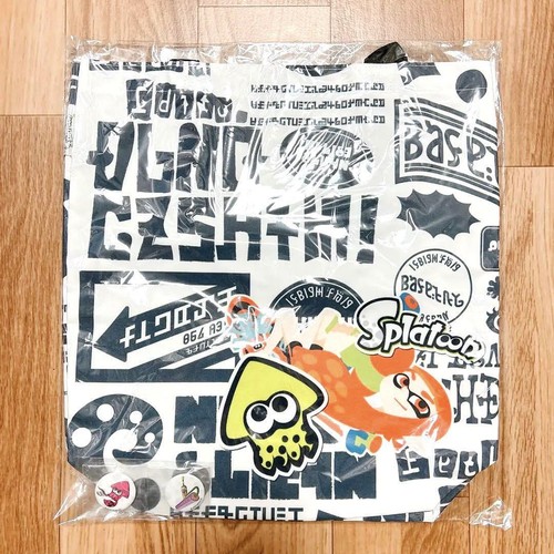 Splatoon Squid Can Badge Tote Bag Graffiti | eBay