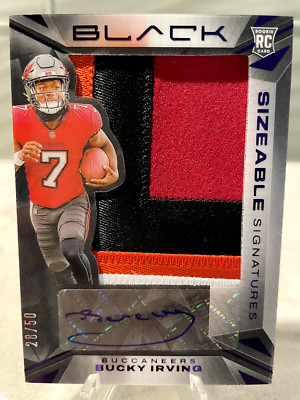 2024 Panini Black Bucky Irving Patch AUTO #/50 RC TB Buccaneers SSR-BIG ...