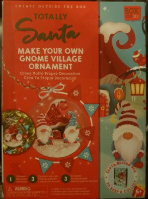 Totally Santa Make Your Own GNOME VILLAGE ORNAMENT Christmas Craft Kit ...