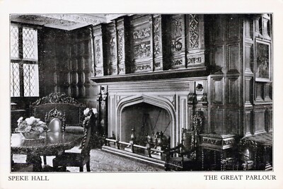 VTG Postcard Speke Hall, The Great Parlor, Unposted M4 | eBay