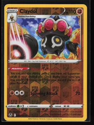 CLAYDOL Silver Tempest REVERSE HOLO #94 SIT(NM+)(PKM) | eBay