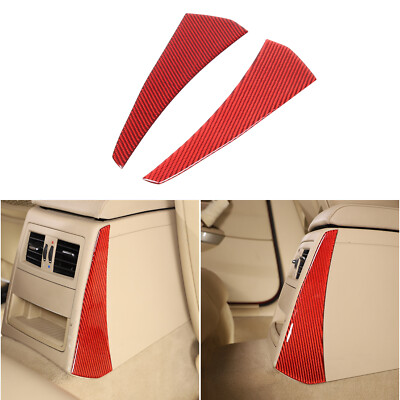 Red Carbon Rear exhaust vent side decorative stickers For BMW 3 Series ...