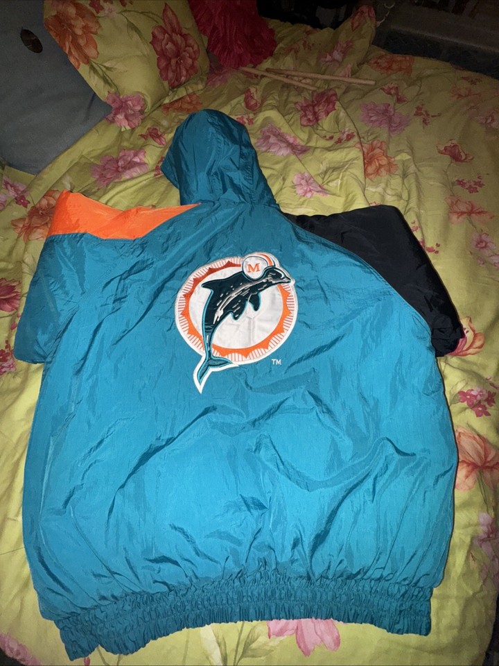 Vintage NFL Miami Dolphins Logo Athletic Puff Jacket Size Men’s Large ...