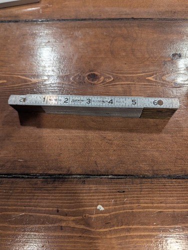 Vintage Lufkin Aluminum Folding Ruler w/Brass Joints 72" USA No. 1206 ...