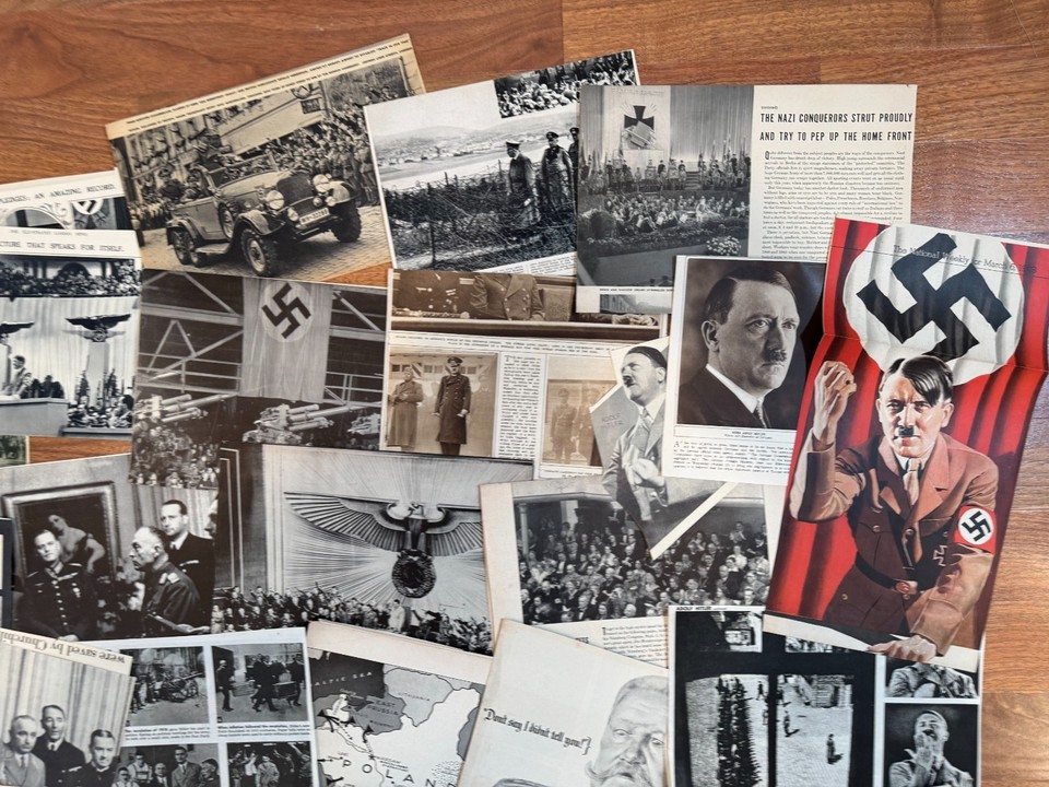 Adolph Hitler Germ WW2 +100 Orig Photo Clippings 1930-40s Picture Mag ...