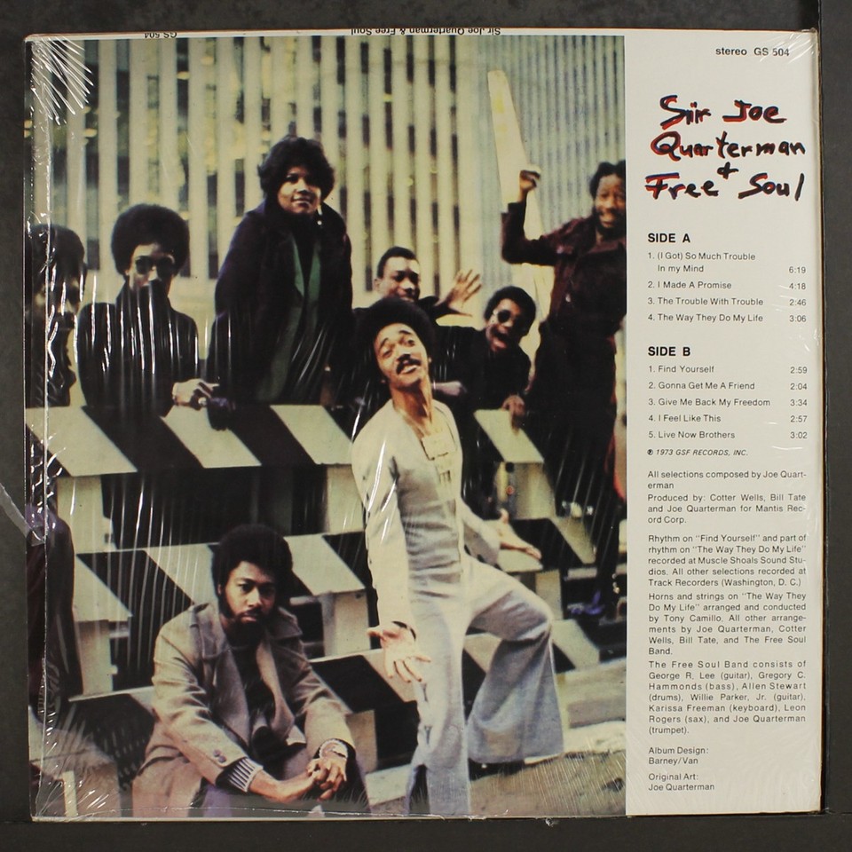 SIR JOE QUARTERMAN & FREE SOUL: sir joe quarterman & free soul GSF 12 ...