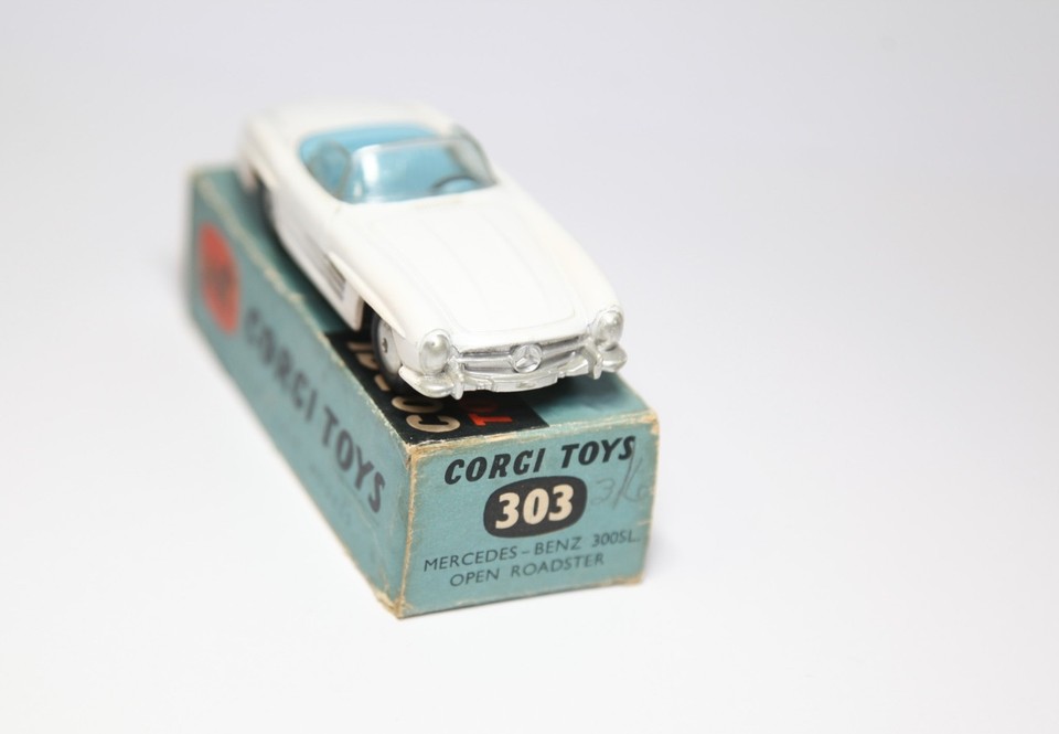 Corgi 303 Mercerdes Benz 300SL Open Roadster In Original Box - Excelent ...