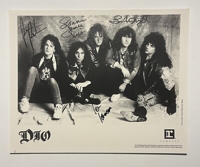 Dio Band Signed Autographed 8x10 Photo Ronnie James Dio | eBay