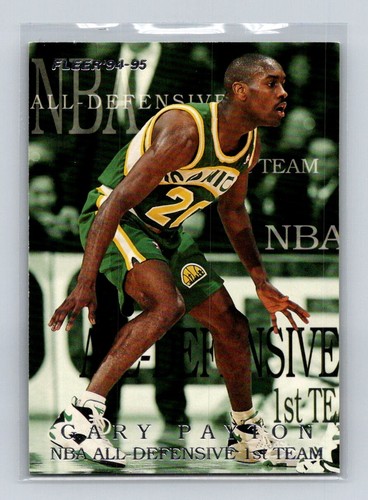 1994-95 Fleer #4 All-Defensive Team Gary Payton Seattle SuperSonics | eBay