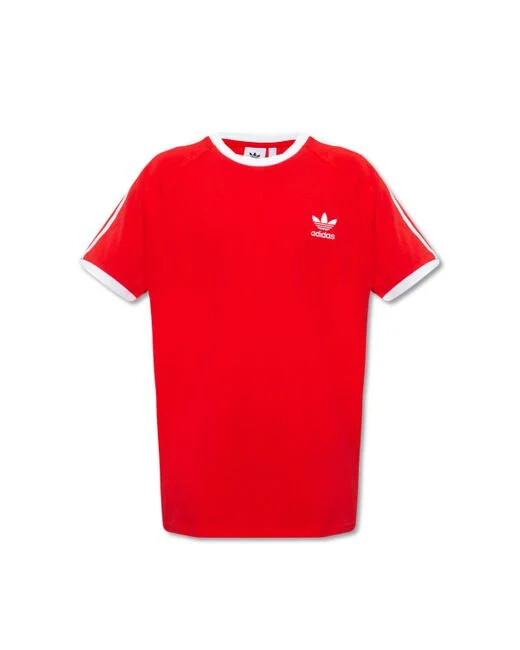 ADIDAS THREE STRIPES RETRO SHORT SLEEVE EMBROIDERED LOGO MENS T SHIRTS ...