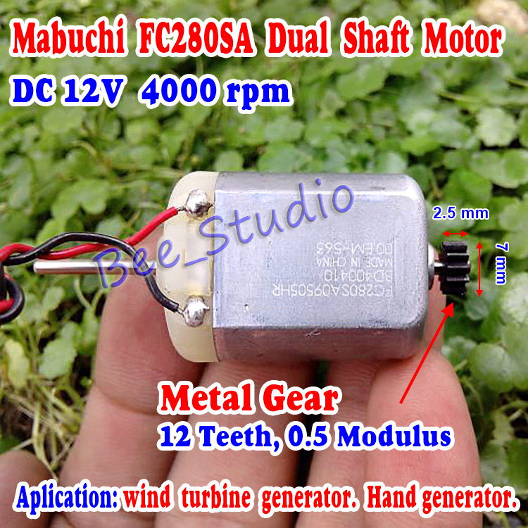 Mabuchi FC280SA DC 12V 24V 8000RPM Micro Carbon Brush Mini 280 Motor ...