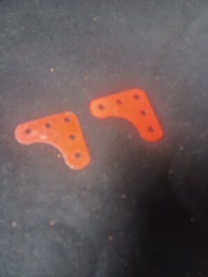 Gilbert Erector Set Part ? Right Angle Flat Reinforcement Plates 3 x 3 ...