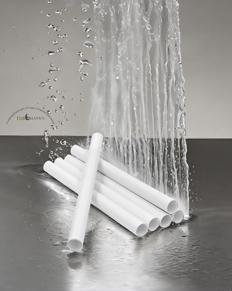 8x White Radiator Pipe Covers Sleeves Shroud Snap Around Pipe 15mm x19 ...