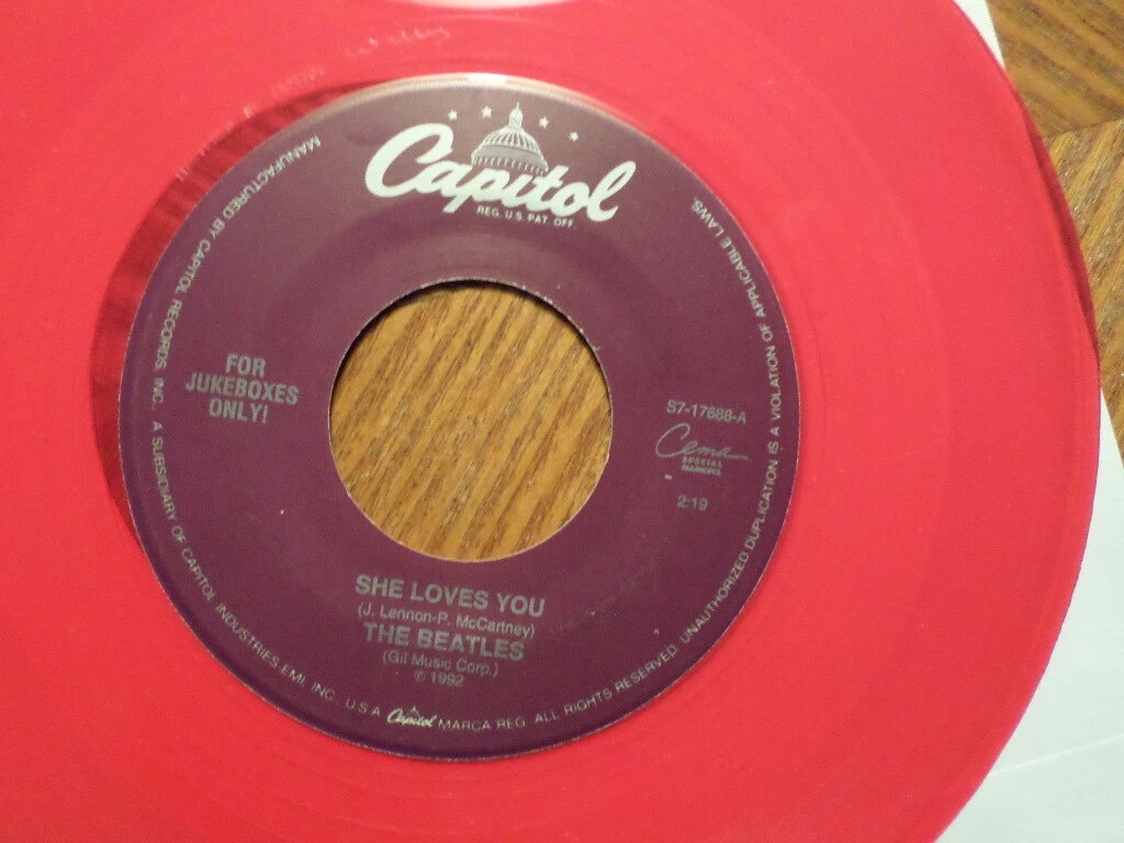 Red Vinyl 45 Record