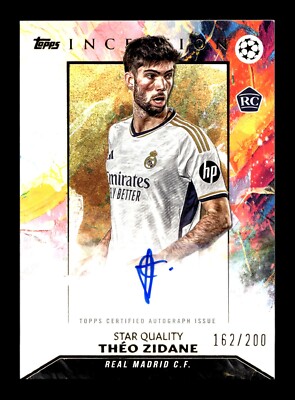 Topps Theo Zidane Star Quality Autograph Card /200 RC Inception UCC ...