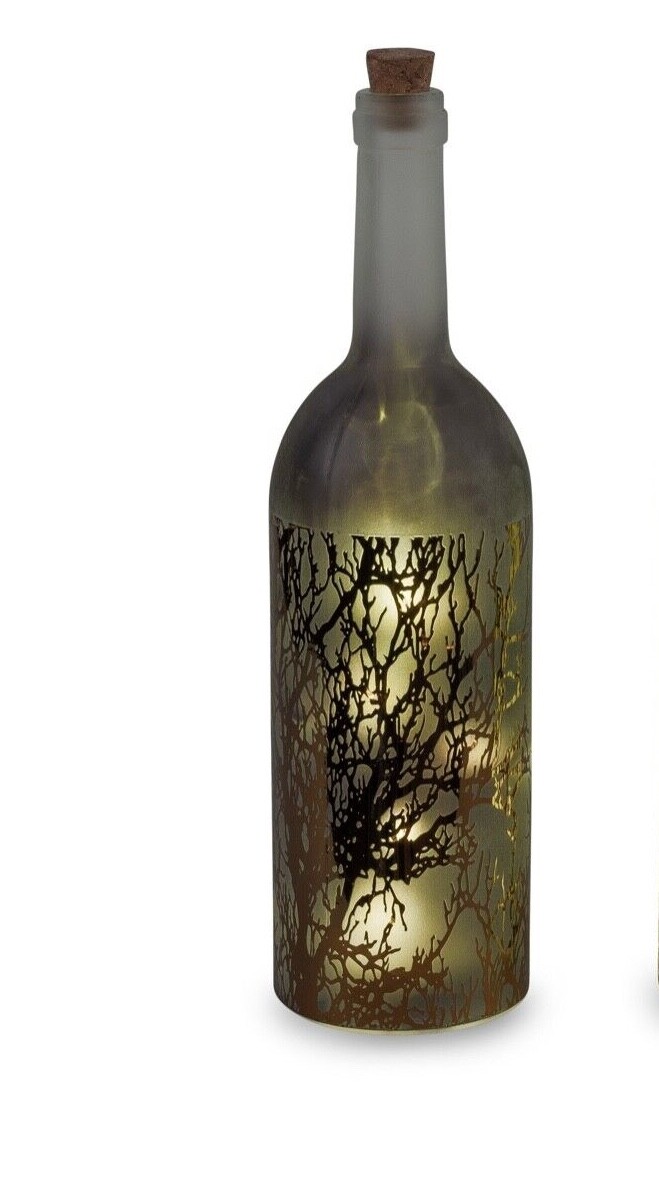 Deko Flasche mit LED mit Timer 34 cm | eBay.de