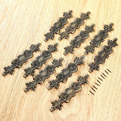 2/6/10pcs Retro Metal Jewelry Box Wooden Case Chest Corner Bracket ...