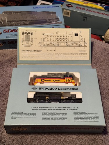Proto 2000 8815 HO B&O Chessie SW9/1200 Diesel Locomotive #5256 ***PLS ...