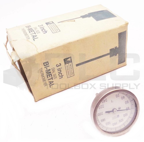 NEW WEKSLER BM2-1-72 3" DIAL SIZE BI METAL THERMOMETER 20-240 F | eBay