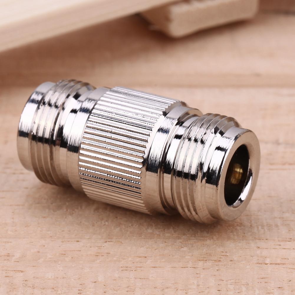 N Type Female to Female Copper Jack RF Coax Connector Adapter Silver | eBay