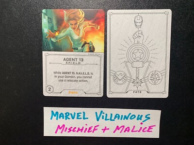 MARVEL VILLAINOUS Agent 13 Hero Card MISCHIEF & MAICE 2021 Fate Card | eBay