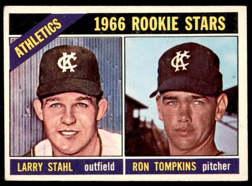 1966 TOPPS ATHLETICS ROOKIES LARRY STAHL/RON TOMPKINS RC #107 VG+ | eBay