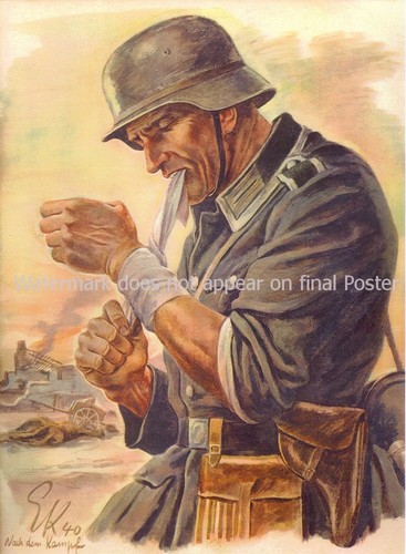 Poster German soldier Set WW2 wehrmacht wall art print vintage ...