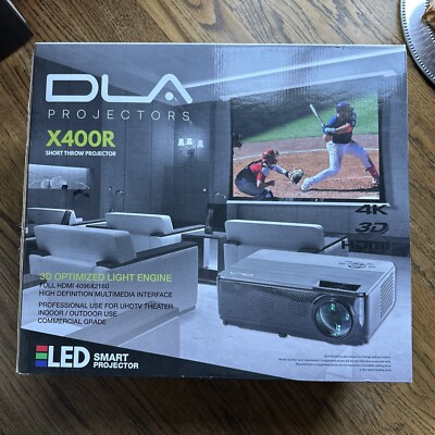 X400R DLA Projector With Projector Self Lock Screen + PSW 800W Smart ...