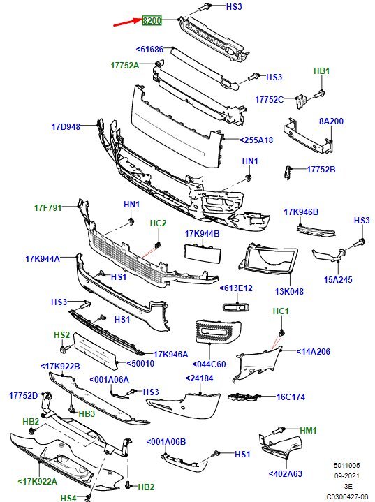 Kühlergrill für Land Rover Defender L663, LR132812, Originalteil | eBay