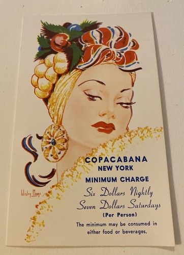 Copacabana Night Club New York Postcard Mint Unused 1950s | eBay