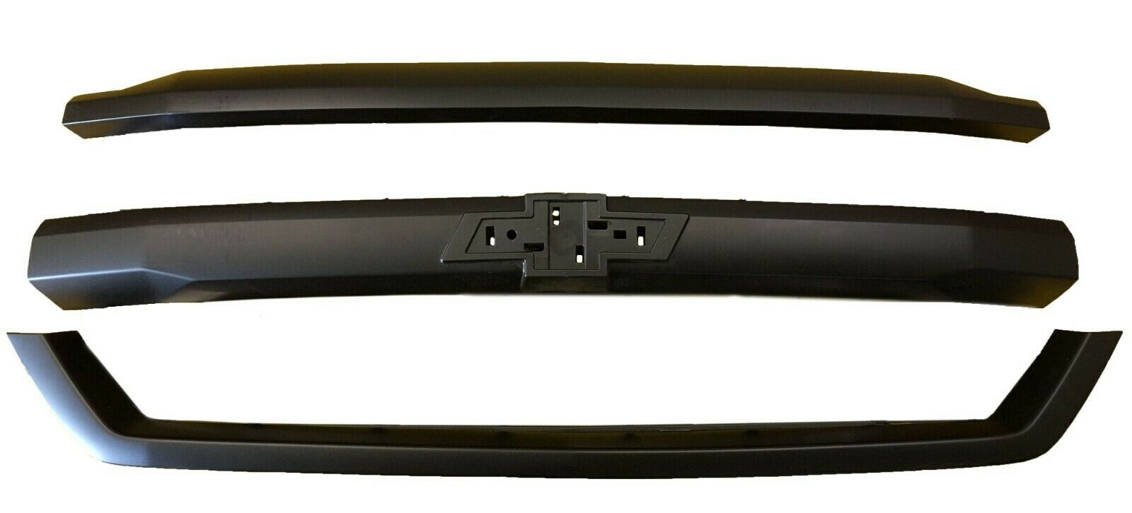 NEW Chevy Silverado 1500 LT/LTZ Grille 2016-18 (3 Bar Only) Painted BLK ...