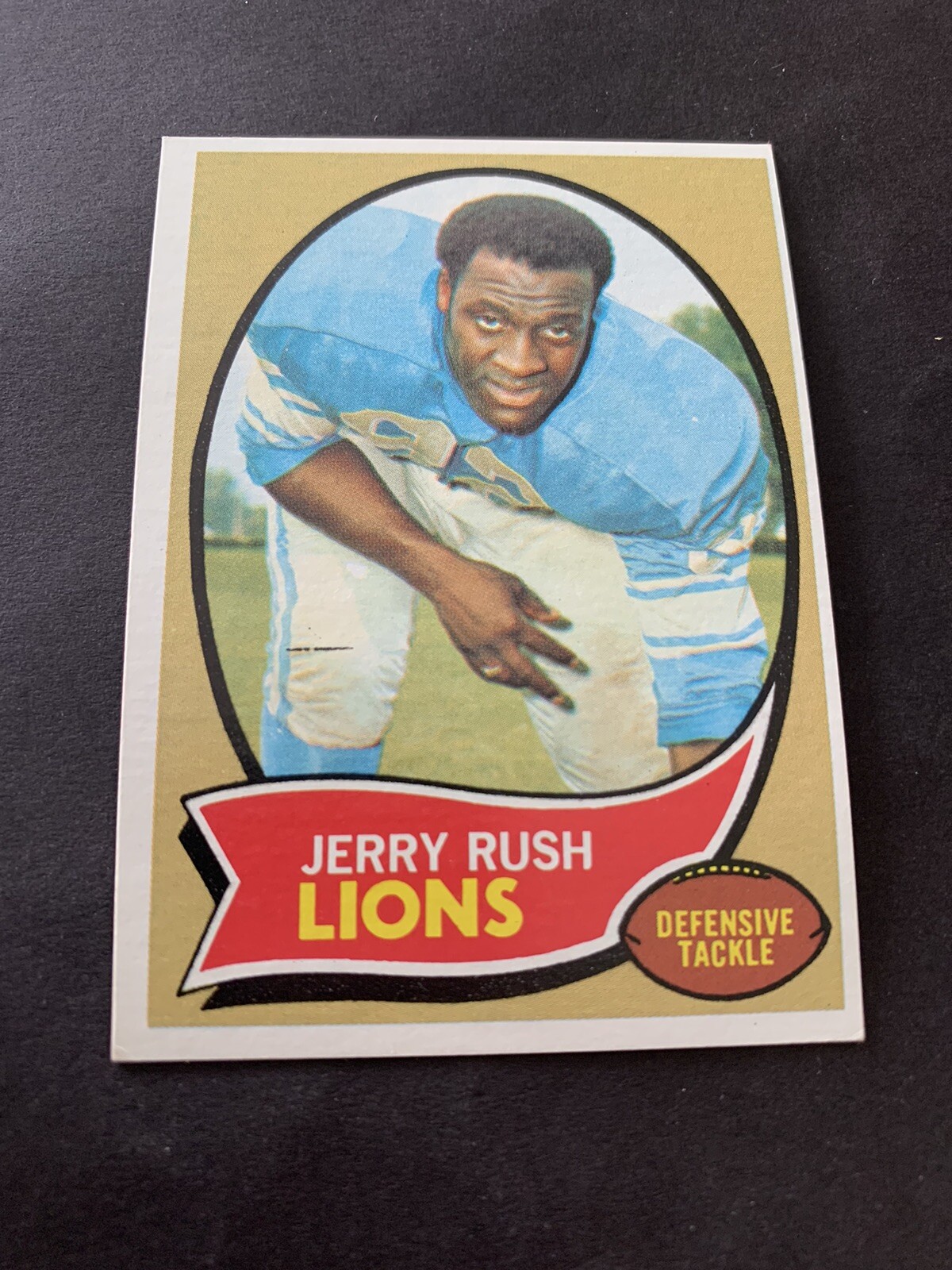 1970 Topps Football #32 Jerry Rush EX/EX+ Rookie Detroit Lions Michigan ...