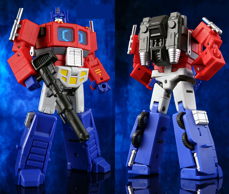 Small Scale MFT Auto Vehicle Deformable Robot Team Figure Boy Kids Toy ...