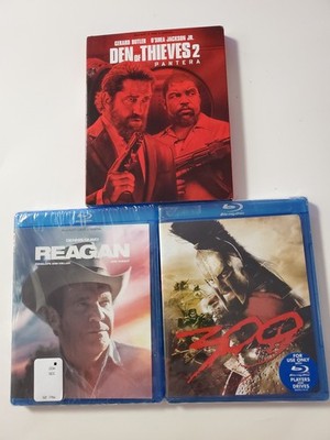 3 BLU-RAY MOVIE LOT, DEN OF THIEVES PANTERA + REAGAN + 300 | eBay