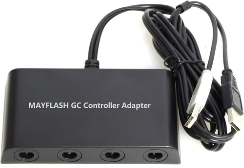Mayflash GameCube Controller Adapter for Wii U, PC USB and Switch, 4 ...