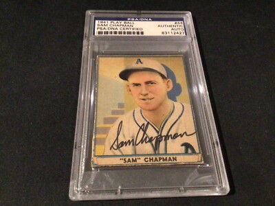 1941 Play Ball Autograph Sam Chapman #44 PSA/DNA Authentic | eBay
