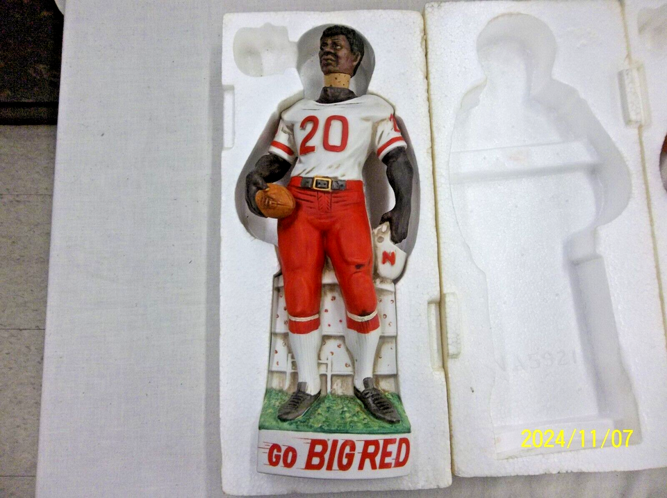2 - 1972 Nebraska Cornhuskers Go Big Red Football McCormick Decanters ...