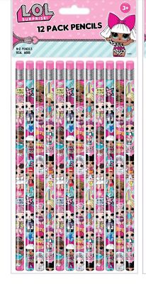 LOL Surprise Pencils 12-PACK Party Favors SCHOOL SUPPLIES #2 Pencil L.O ...