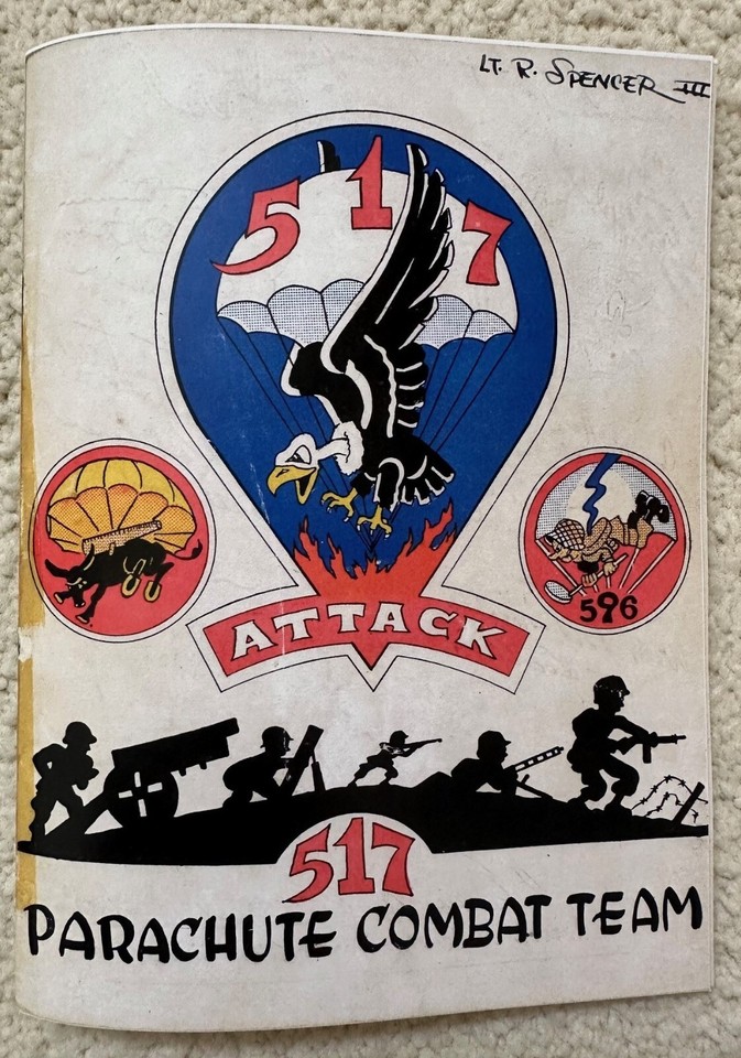 Dick Spencer III WWII 517th Paratrooper PRCT Booklet COPY Original in ...