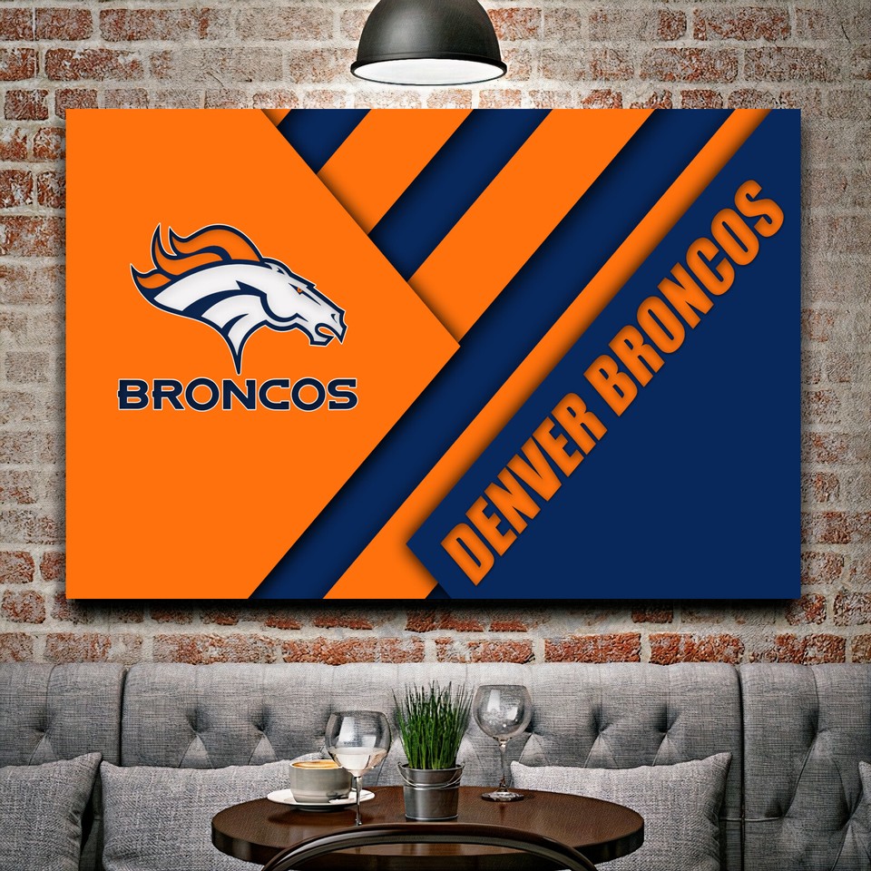 Denver Broncos Design NFL Football Home Decor Wall Art Print Poster ...