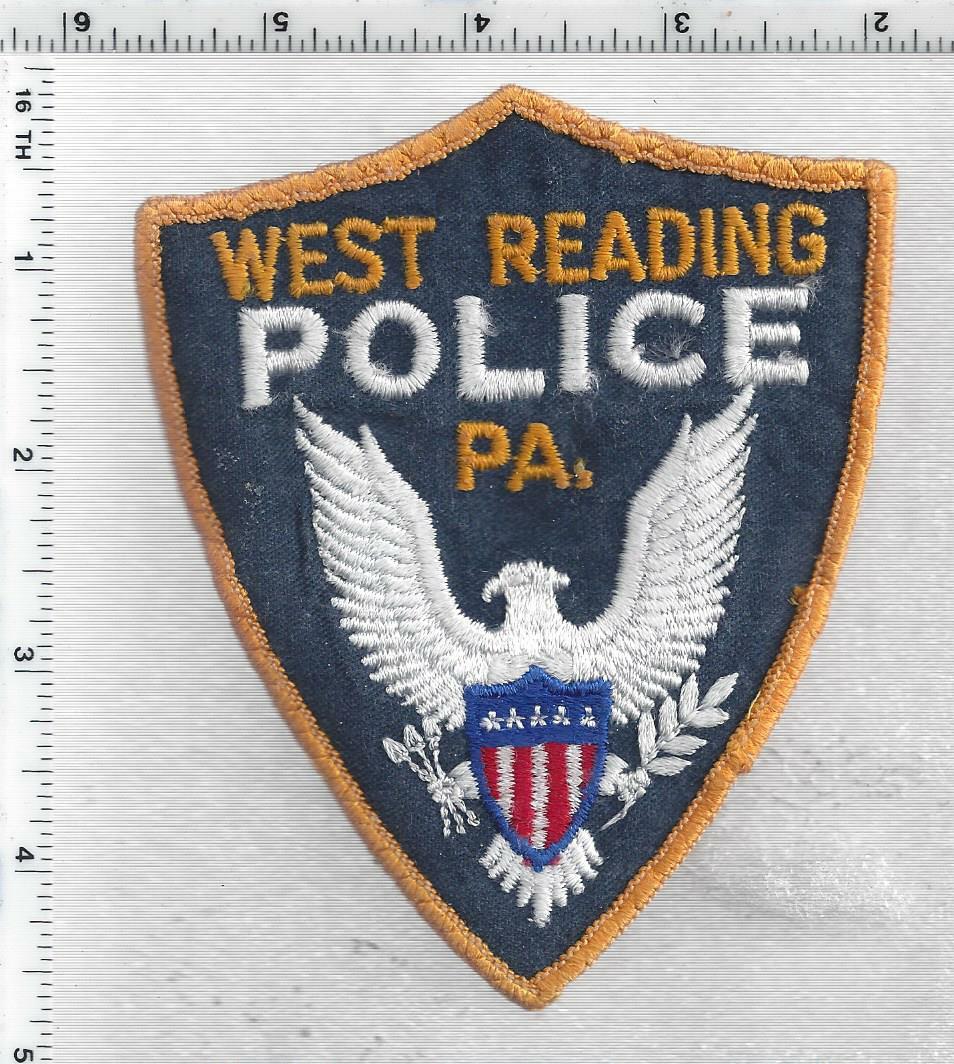 West Reading Police (Pennsylvania) Uniform Take-Off 1st Issue Shoulder ...