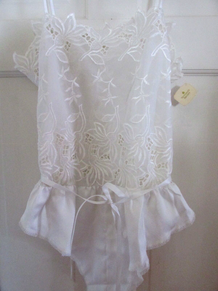 NWT VINTAGE 1980 VICTORIA’S SECRET GOLD LABEL TEDDY ROMPER CHEMISE BODY ...