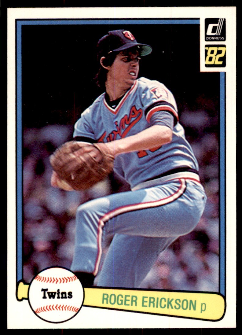 1982 Donruss Baseball Card Roger Erickson G Minnesota Twins #303 | eBay