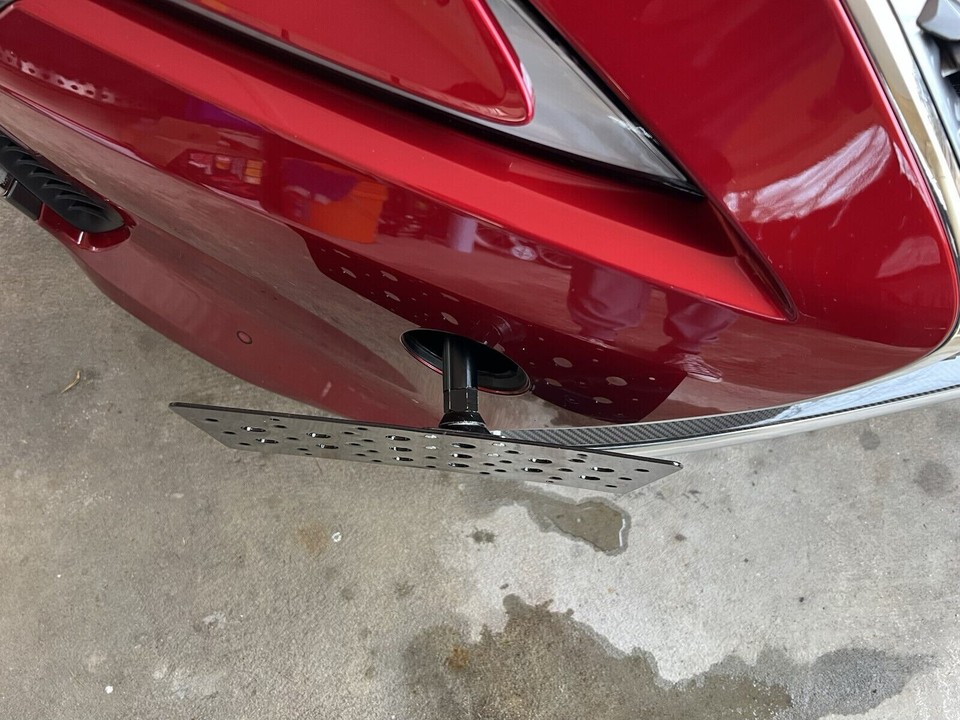 2018-2025 Lexus LC500 Front Bumper Tow Hook License Plate Mount Bracket ...