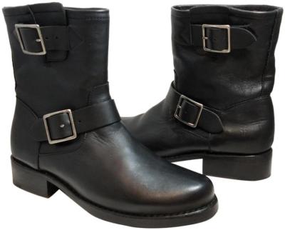 New Frye Women's Vicky Engineer Black Leather BOOTS Sz 7M | eBay