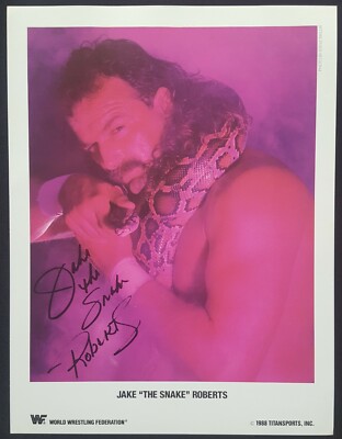 Jake The Snake Roberts Vintage Signed Photograph By Steve Taylor From ...
