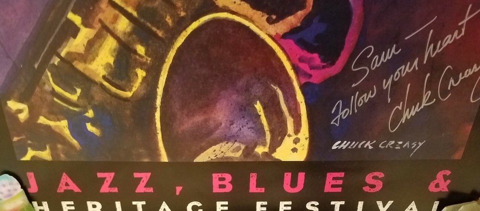 2006 NEW ORLEANS JAZZ, BLUES & HERITAGE FESTIVAL POSTER SIGNED BY CHUCK ...