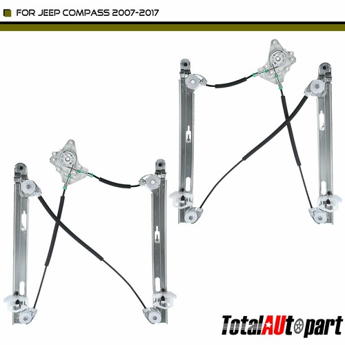 2x Power Electric Window Regulator for Jeep Compass 2007-2017 ...